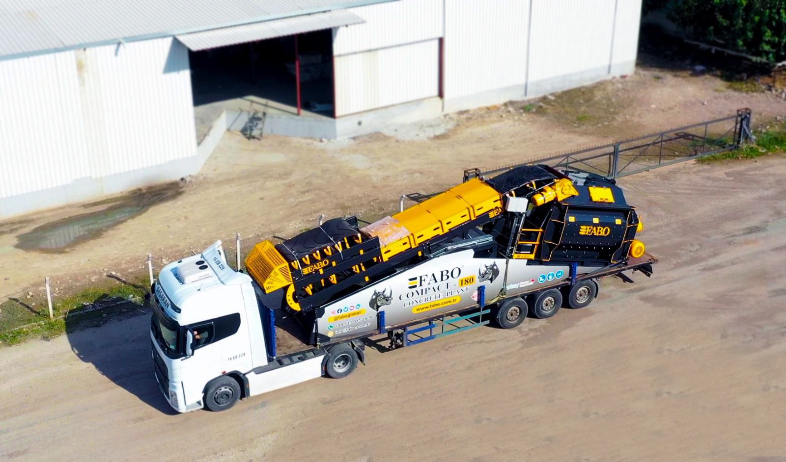 Centrale à béton stationnaire - COMPACT-180 - Fabo Crushing Screening ...