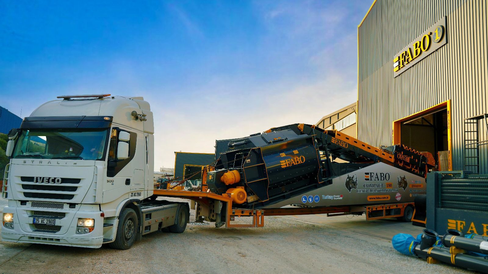 Centrale à béton stationnaire - COMPACT-180 - Fabo Crushing Screening ...