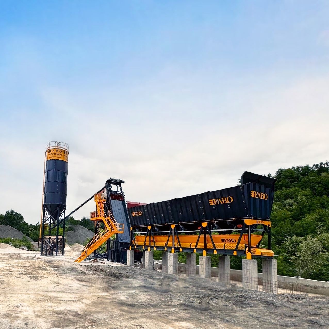 Centrale à béton stationnaire - COMPACT-60 - Fabo Crushing Screening ...