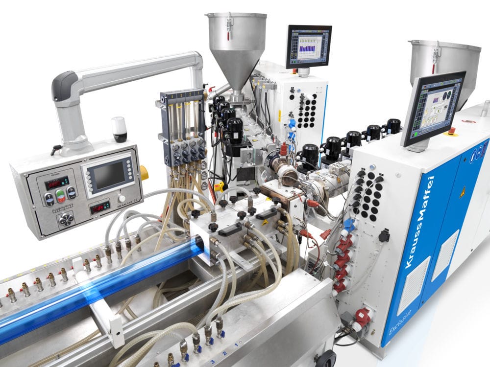 Extrudeuse de profilés - KraussMaffei - monovis / bivis conique