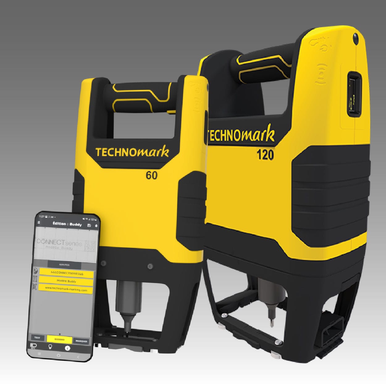 Machine de marquage par micro-percussion - Buddy - Technomark - manuelle / portable / pour l ...