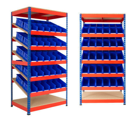 Rayonnage entrepôt de stockage / réglable / modulaire / superposable ...