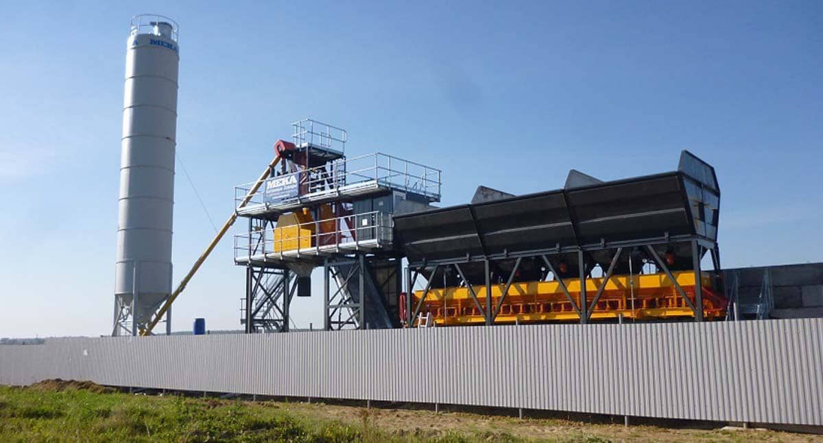 Centrale à béton stationnaire - MB-C60 - MEKA Crushing Screening and ...