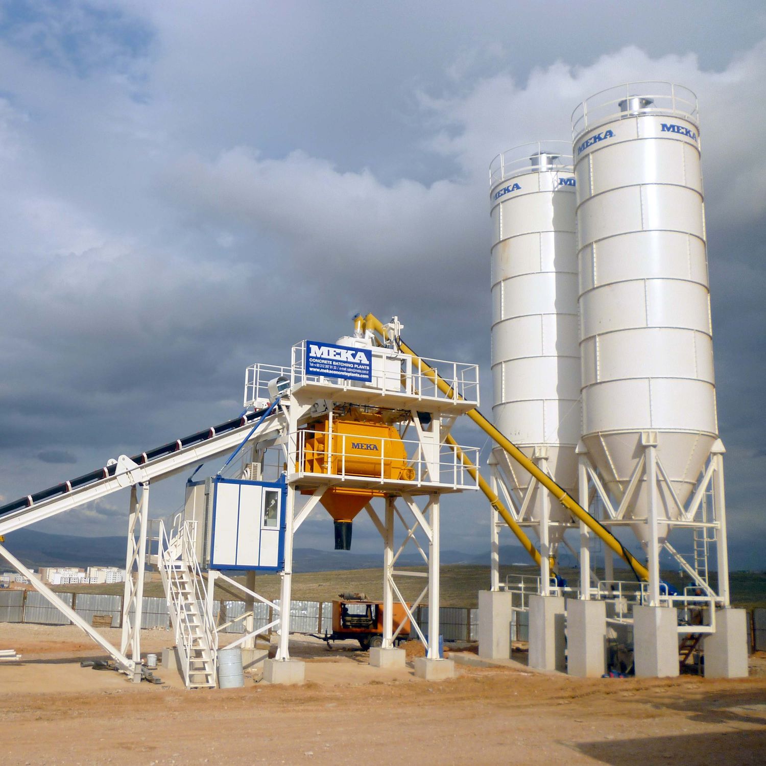 Centrale à béton stationnaire - C100 - MEKA Crushing Screening and ...