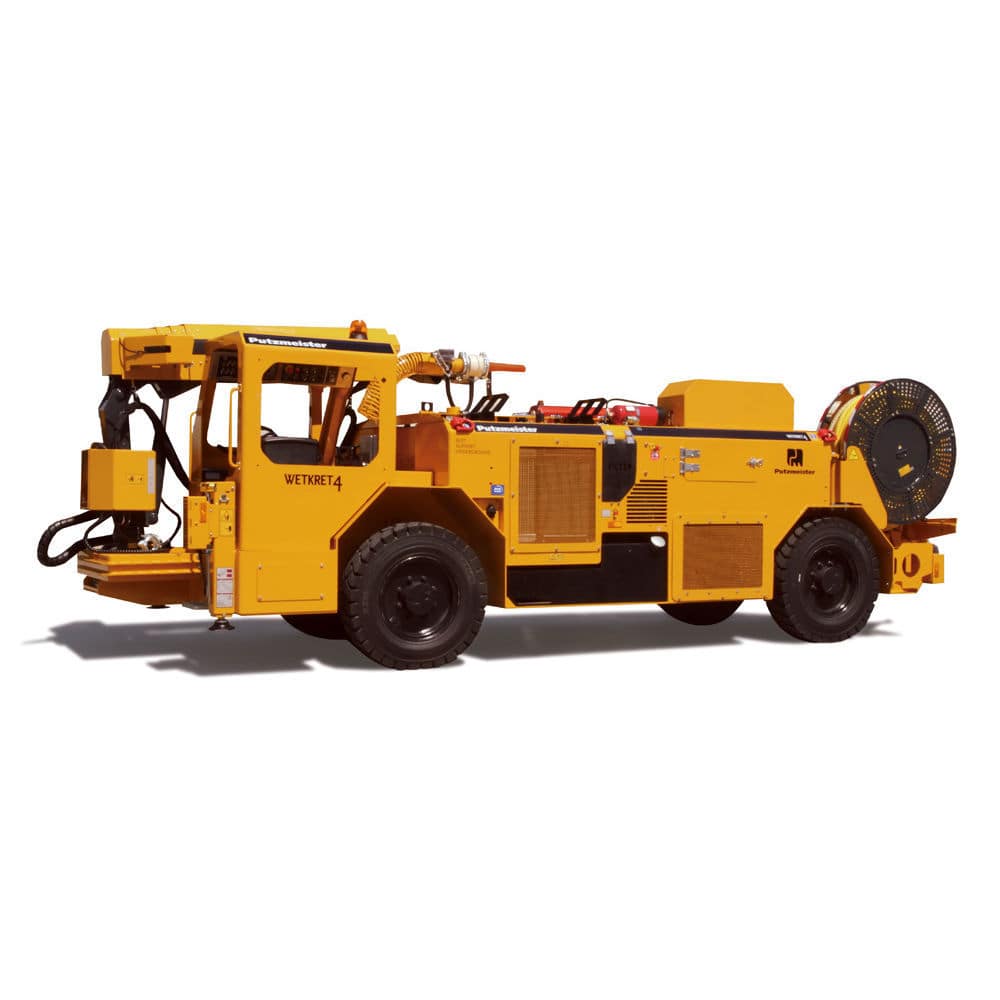 Pompe à béton mobile - Wetkret 4 - Putzmeister - pour mine souterraine ...