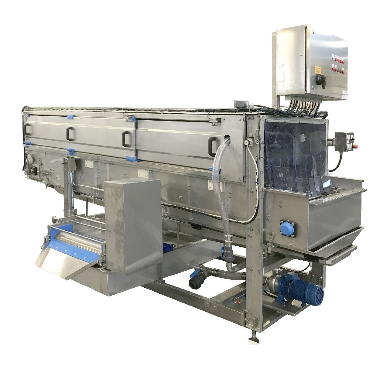 Tunnel de lavage alimentaire pour fruits - SWC - ABL srl - à brosse