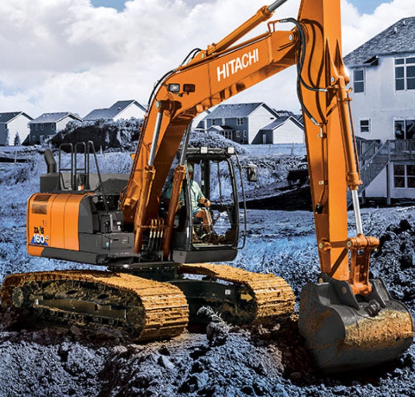 Pelleteuse intermédiaire - ZX160LC-6 - Deere-Hitachi Construction Machinery - sur chenilles ...