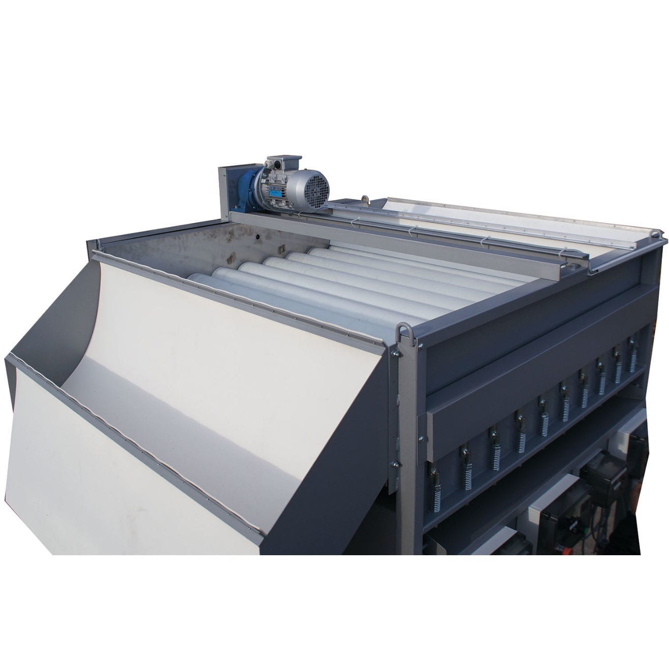 Sécheur pour les légumes - WFM series - SKALS - avec convoyeur à rouleaux