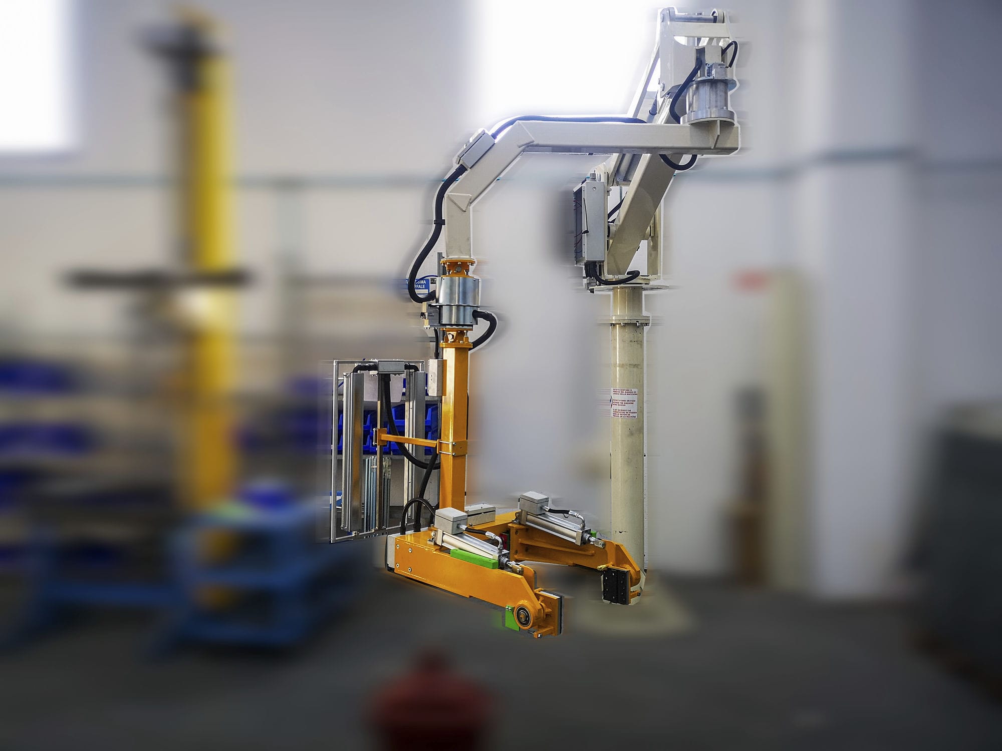 Bras manipulateur pneumatique - Adria Manipulatorji - avec prise / avec système de serrage ...