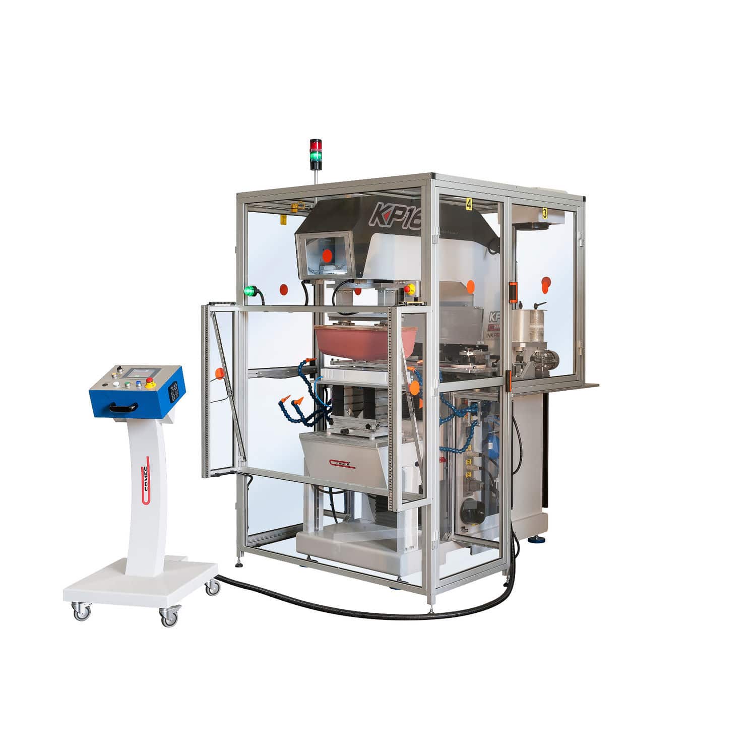 Machine de tampographie à encrier hermétique - INKPRINT KP16 1C SLIDE ...