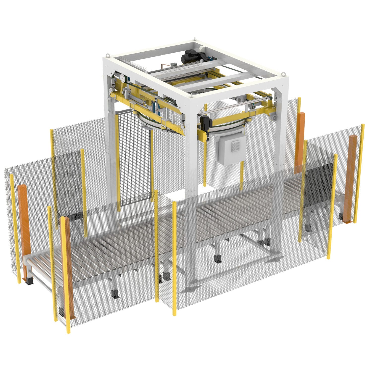 Banderoleuse avec couronne tournante - NEWTEC BAG PALLETIZING ...