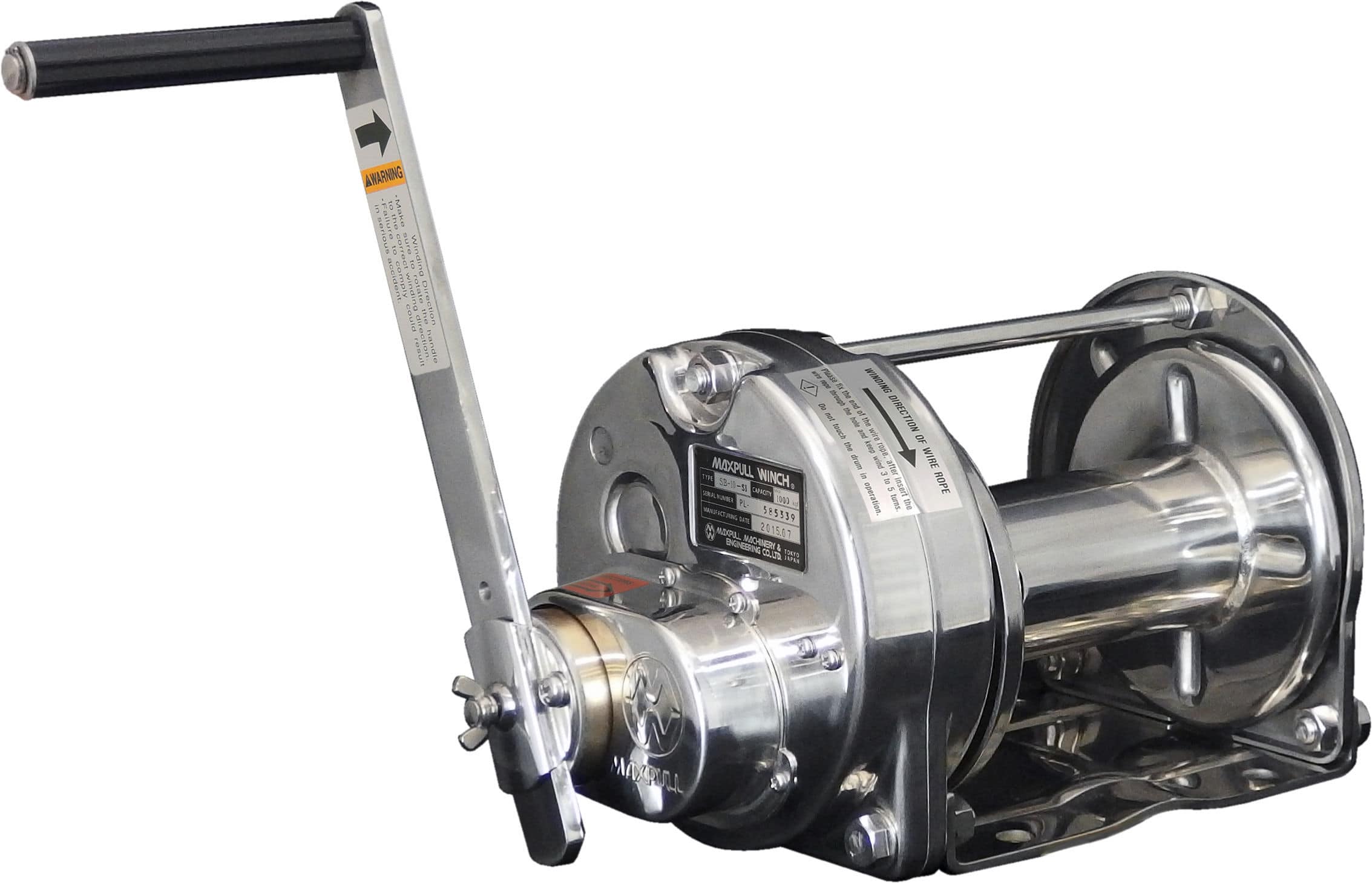 Treuil manuel - SB-10-SI - Maxpull - compact / à engrenage / à tambour rotatif