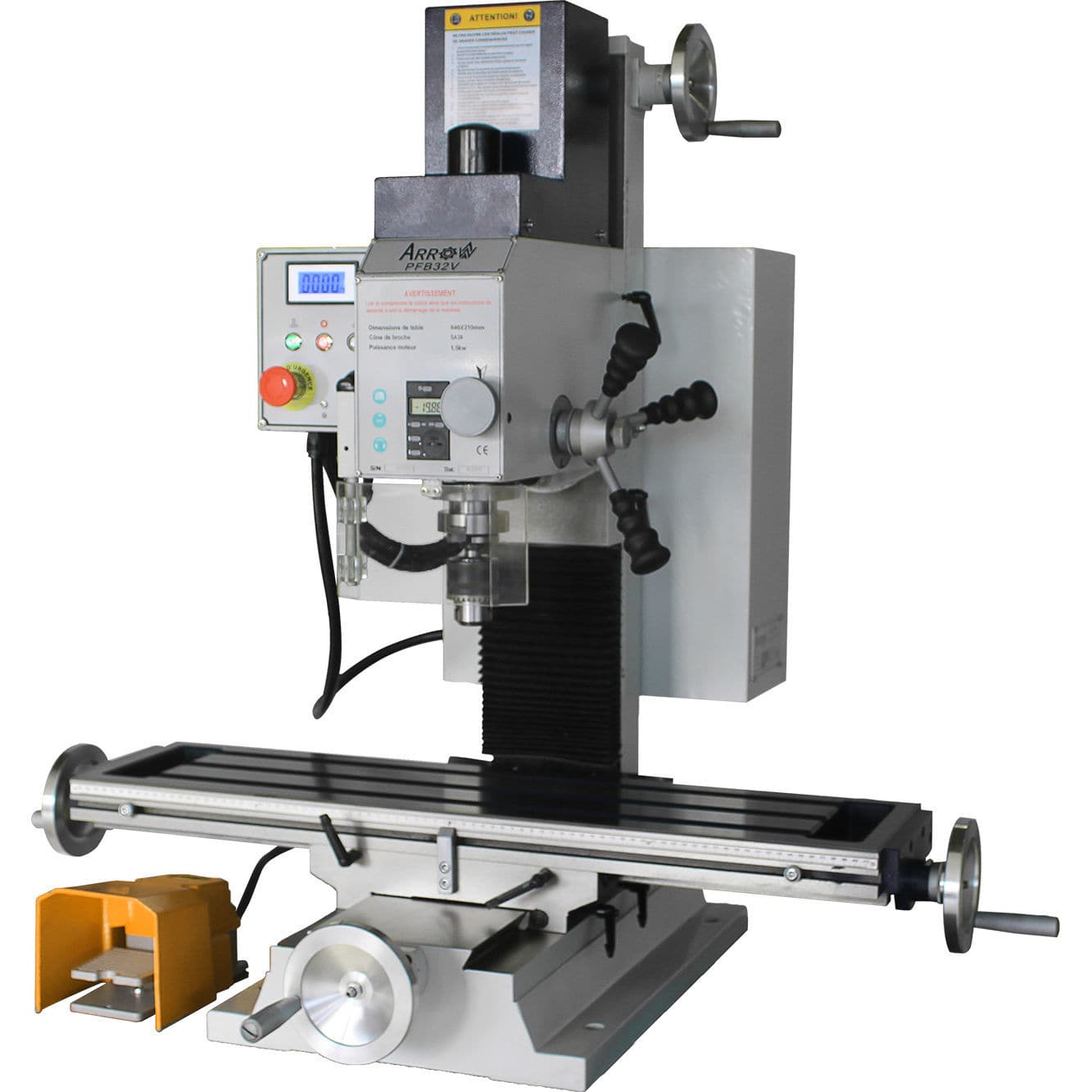 Perceuse-fraiseuse verticale - PFB32V - Didelon - à colonne / d'établi ...