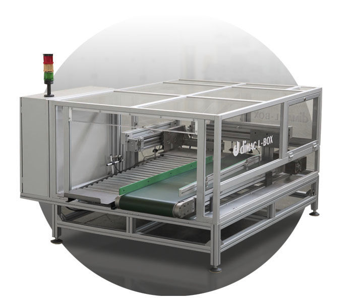 Convoyeur à bande - L-box - Dimac Srl - linéaire / de transport / de cartons