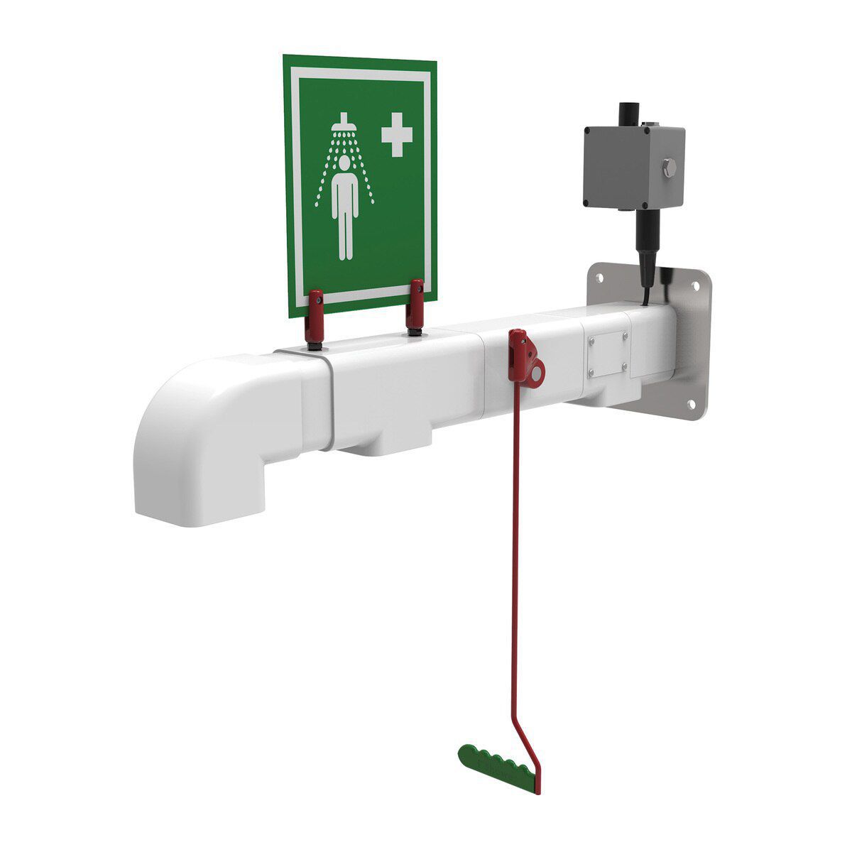 Douche de sécurité murale - EXP-AH-2GS - Justrite Safety Group - pour ...