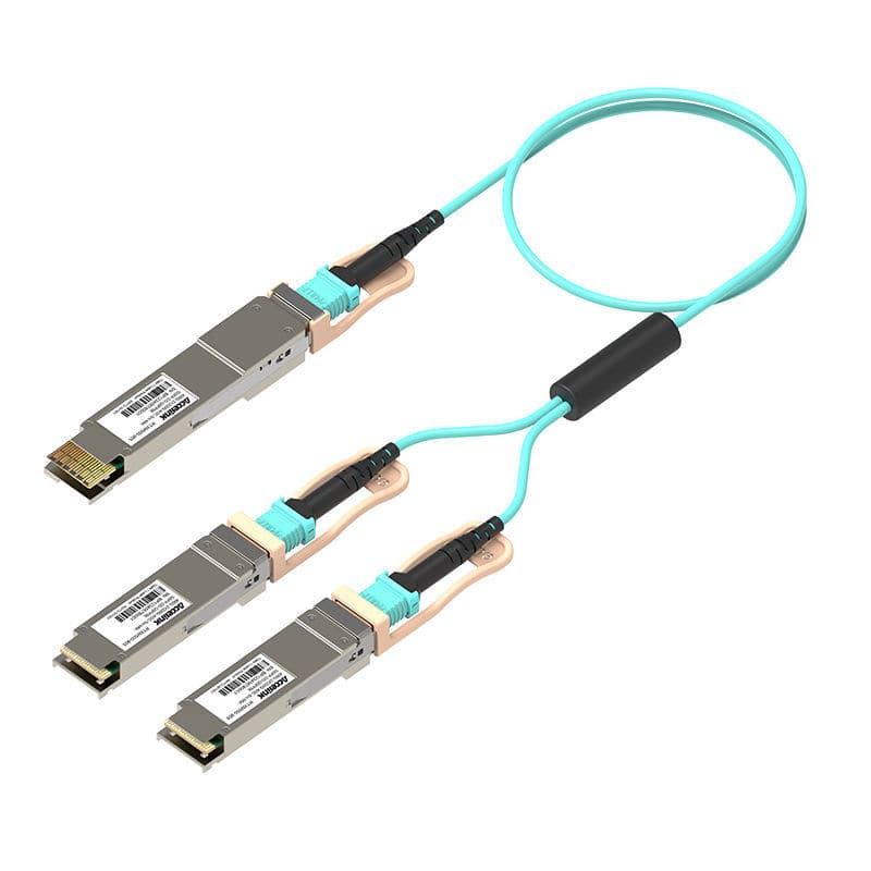 Câble optique de données - 400G QSFP-DD to 2x200G QSFP56 AOC - Accelink ...