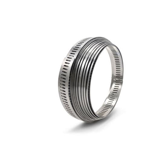 Collier de serrage en acier - ADAPFLEX - MIKALOR - à vis / à bande ...