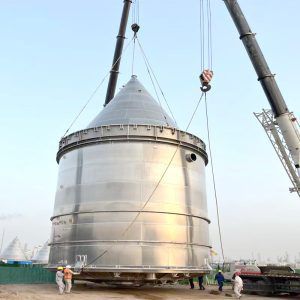 Silo pour pièce en matière plastique - Hanrui Puzer - à fond conique ...
