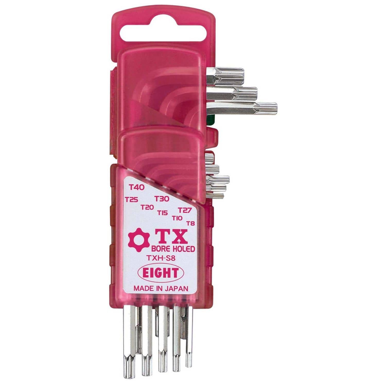 Clé torx à bout creux - TXH-S8 - Eight Tool - en L / kit