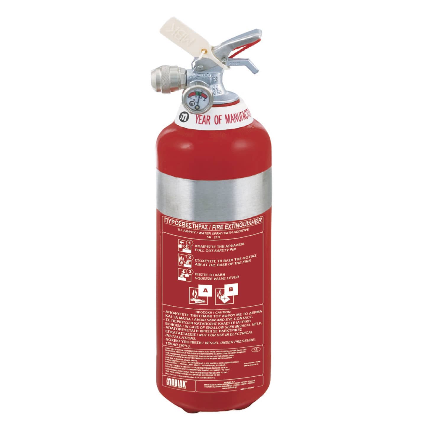 Extincteur à mousse - MBK04-010AF-P1S - MOBIAK - portable