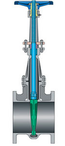 Vanne à opercule - VELAN - avec volant / d'arrêt / à bride