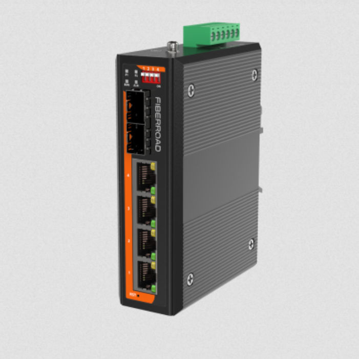 Commutateur Ethernet administrable - FR-7S3204 - Fiberroad Technology - 6 ports / sur rail DIN ...
