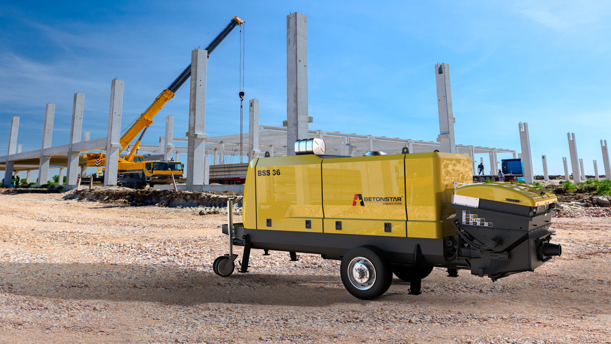 Pompe à béton stationnaire - BSS 36 - BETONSTAR MAKINA SANAYI VE ...