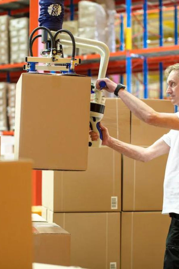 Système de levage avec prise - Manuvit - de vide / de cartons / de ...