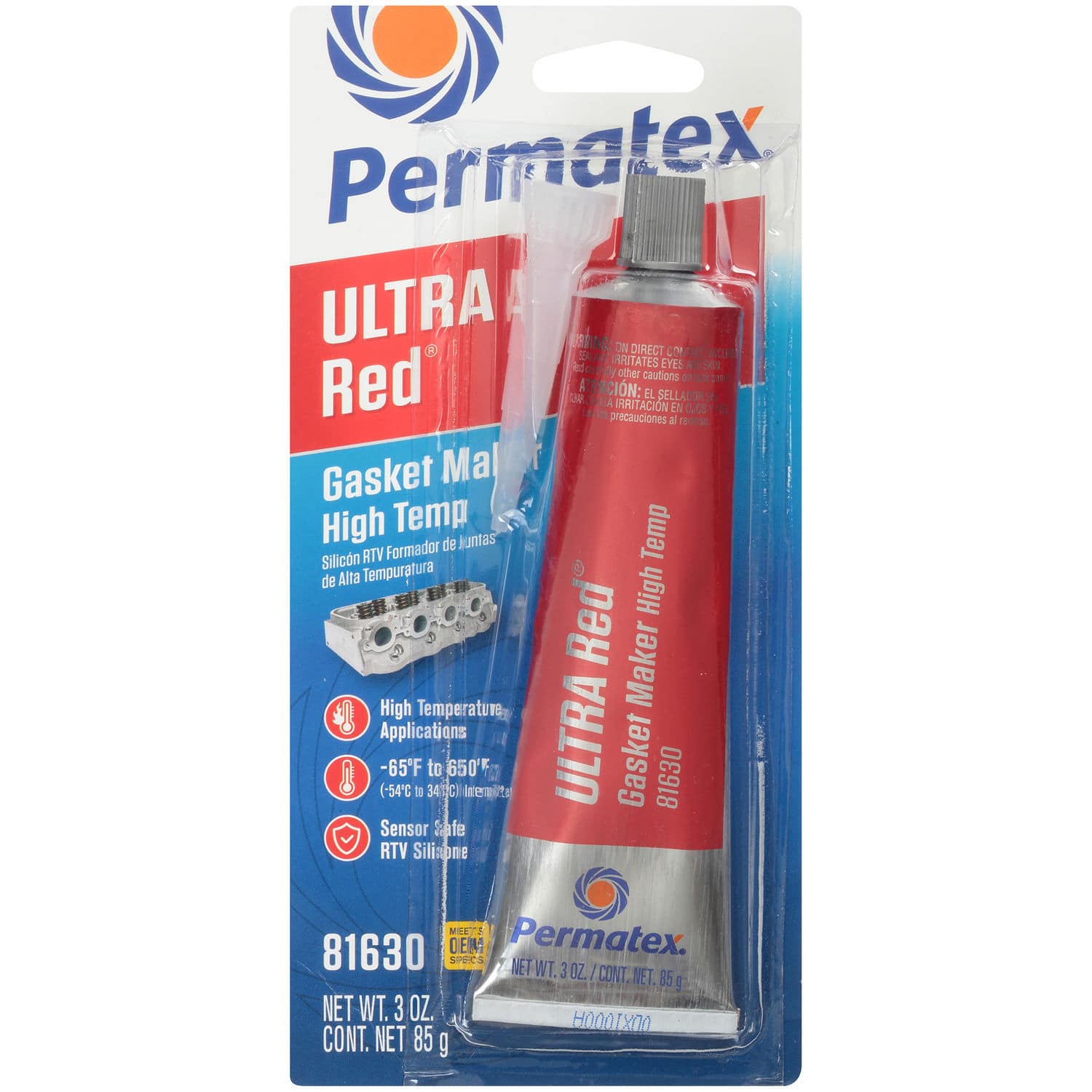 Colle silicone RTV - 81630 - PERMATEX - pour métal / monocomposant ...