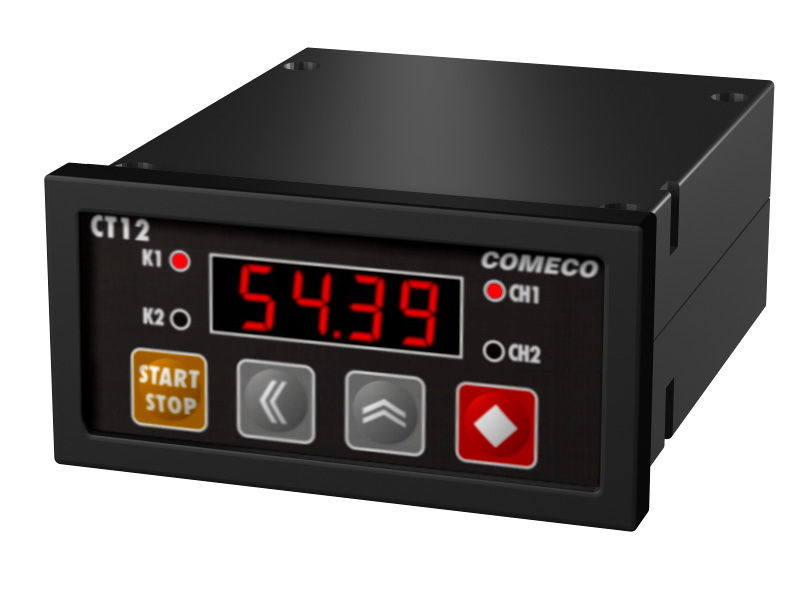 Minuterie numérique - max. 9 999 min | CT12 - Comeco Control & Measurement - montée en panneau ...