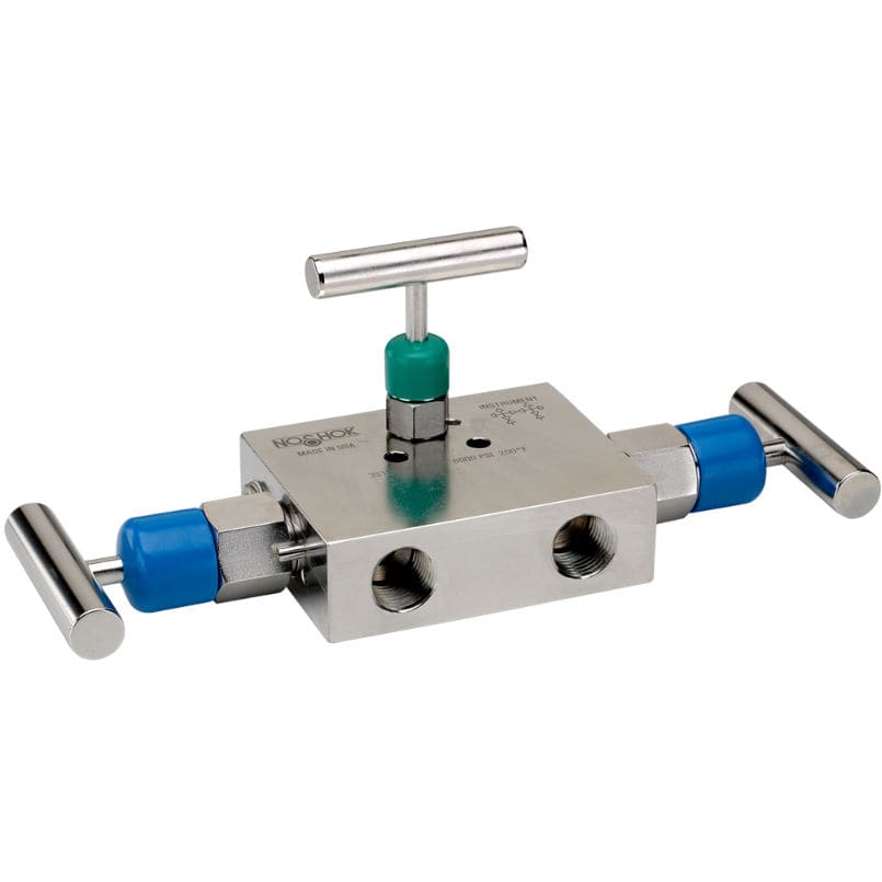 Manifold 3 voies - 3510 - NOSHOK - en inox / d'isolement / à bride