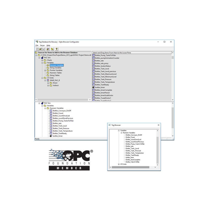 Logiciel de commande - OPTOOPCSERVER - Opto 22 - HMI / serveur / OPC