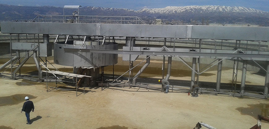 Clarificateur circulaire / avec pont racleur - PTA - WAMGROUP S.p.A