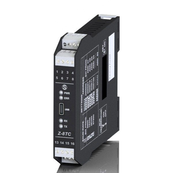 Module d'entrée Modbus RTU - Z-8TC-1 - SENECA | AUTOMATION INTERFACES - RS485 / Modbus / 8 canaux