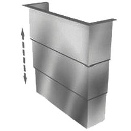 Protecteur télescopique pour machine-outil - Hennig - en acier / vertical