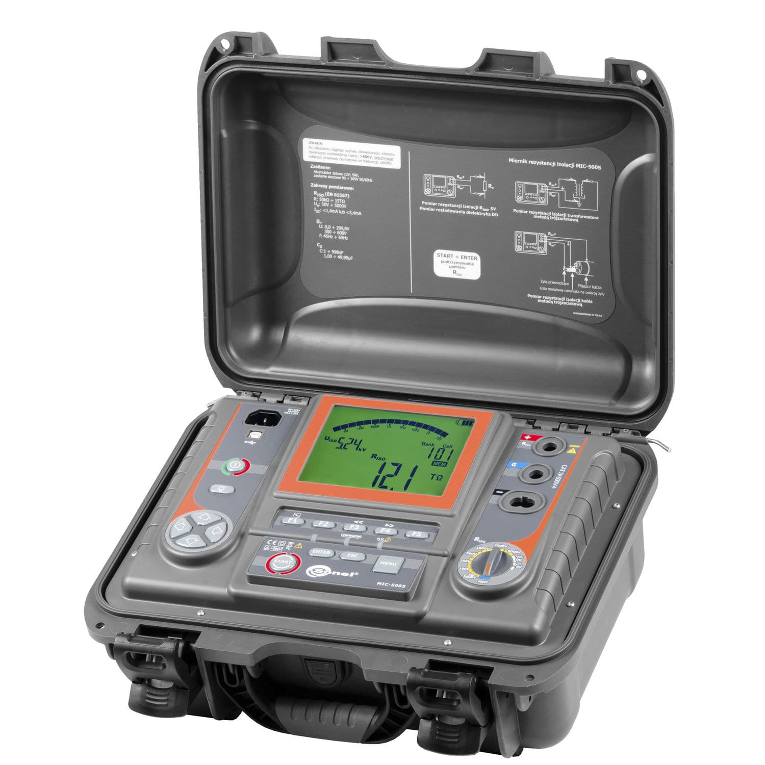 Testeur d'isolement - MIC-5005 - Sonel SA - de résistance d'isolement ...