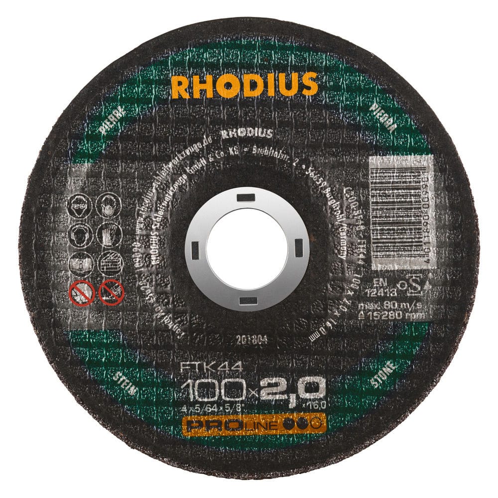 Disque à tronçonner de métal - FTK44 - RHODIUS - en acier