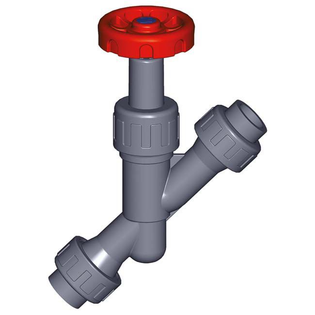 Vanne à siège incliné - UP.75.SM - Cepex SER - à clapet / manuelle / de contrôle de débit