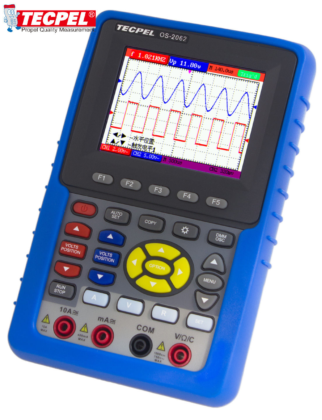 Oscilloscope numérique - OS-2062 - Tecpel Co., Ltd. - portable / multivoie