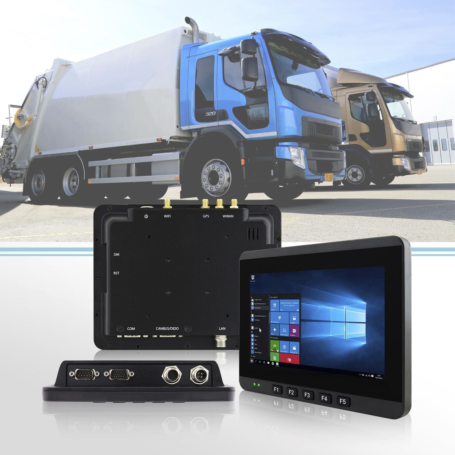 Terminal embarqué 7" - FM07 - Winmate, Inc. - Intel® Celeron® / MIL-STD-810G / durci