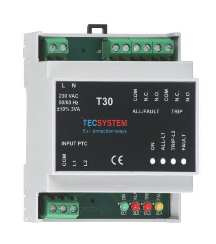 Unité de contrôle de température à LED / pour transformateur - T30 - TECSYSTEM srl