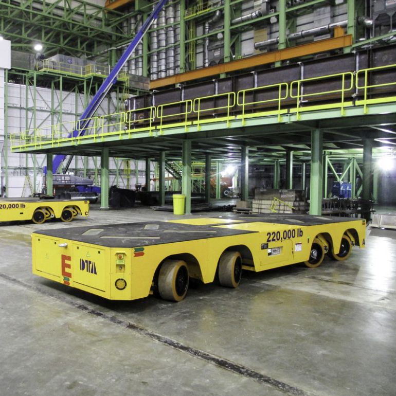 Chariot automoteur électrique - DTA - à 4 essieux