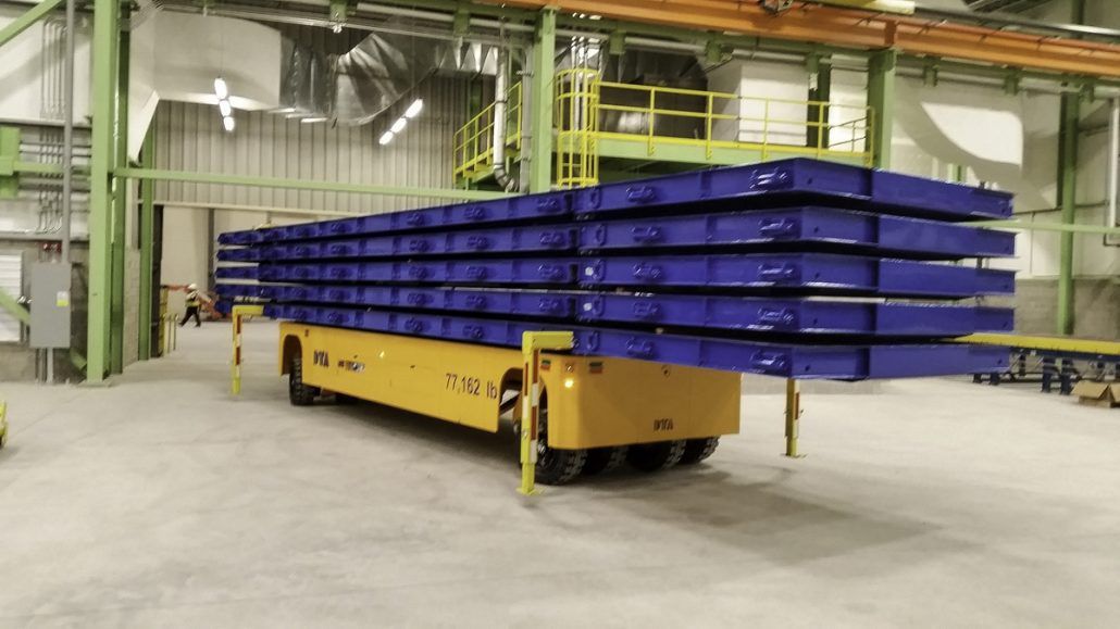 Chariot automoteur électrique - DTA - à 2 essieux / élévateur