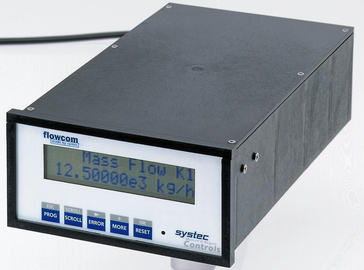Calculateur de débit pour liquides et gaz - flowcom - systec Controls