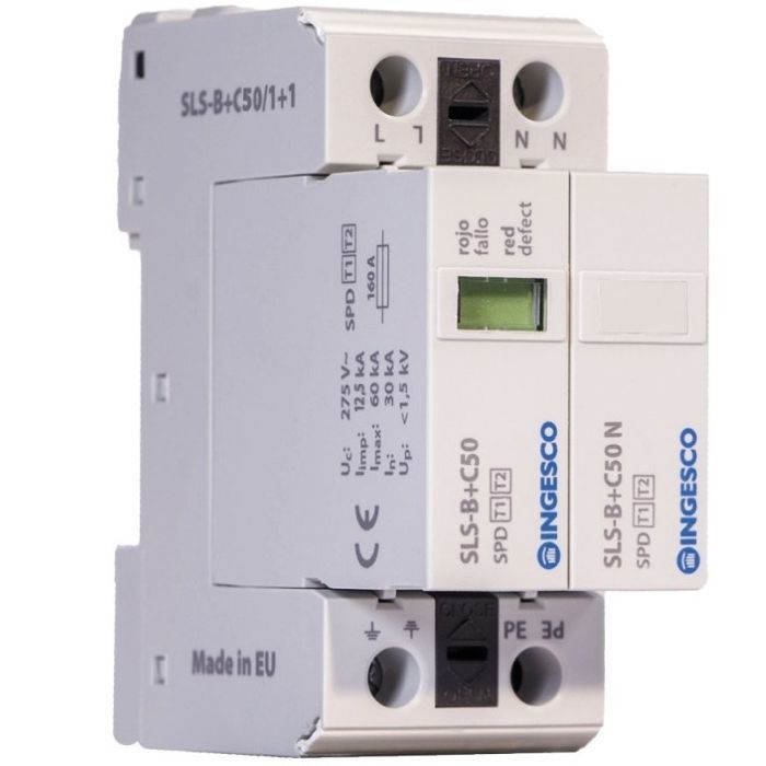 Parafoudre de type 1 + 2 - SLS-B+C50/1+1 - INGESCO - combiné ...