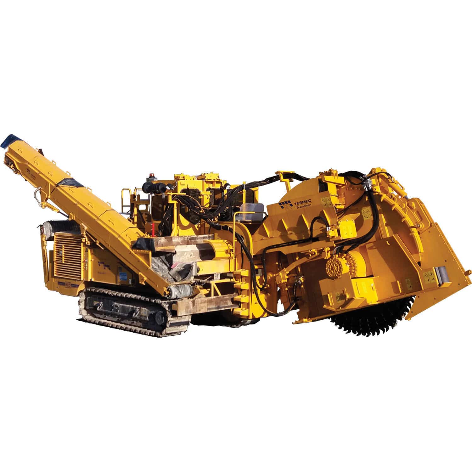 Trancheuse de sol scie à rocher - 950R T1000 - TESMEC - sur chenilles ...