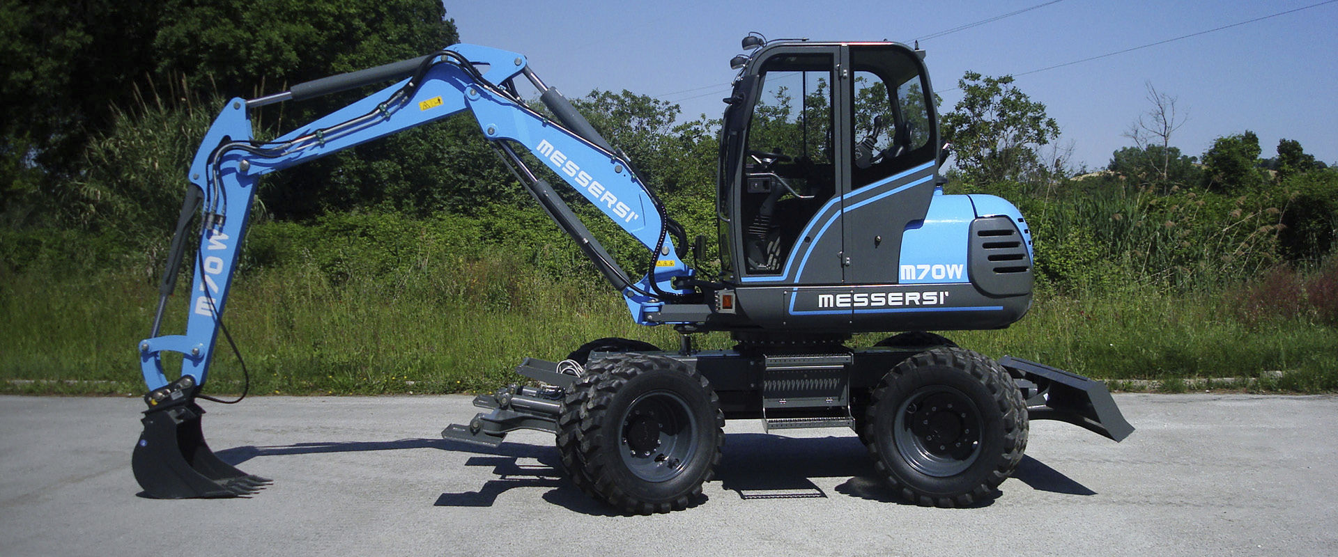 Pelleteuse mini - M-70W - Messersì S.p.A. - sur pneus / Tier 3 / pour ...