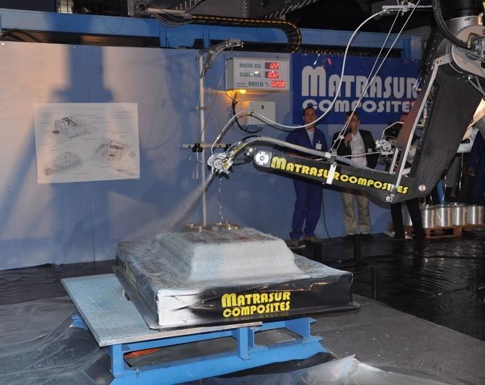 Robot articulé - Robomat - Matrasur Composites - 7 axes / de projection ...