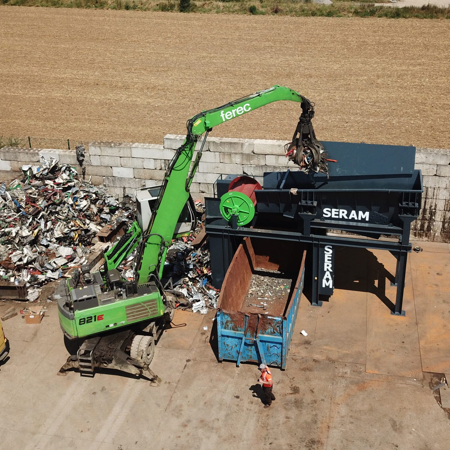 Machine de tri à ferraille - Seram - pour le recyclage / automatique ...