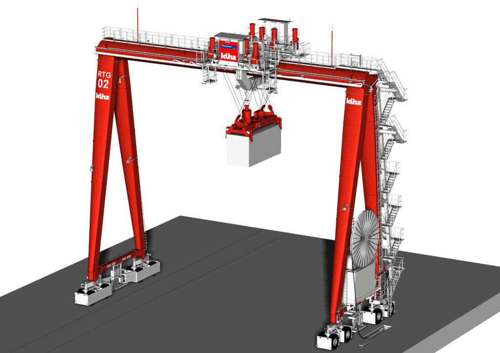 Portique mobile - RTG / ARTG - Künz GmbH - pour container / monopoutre ...